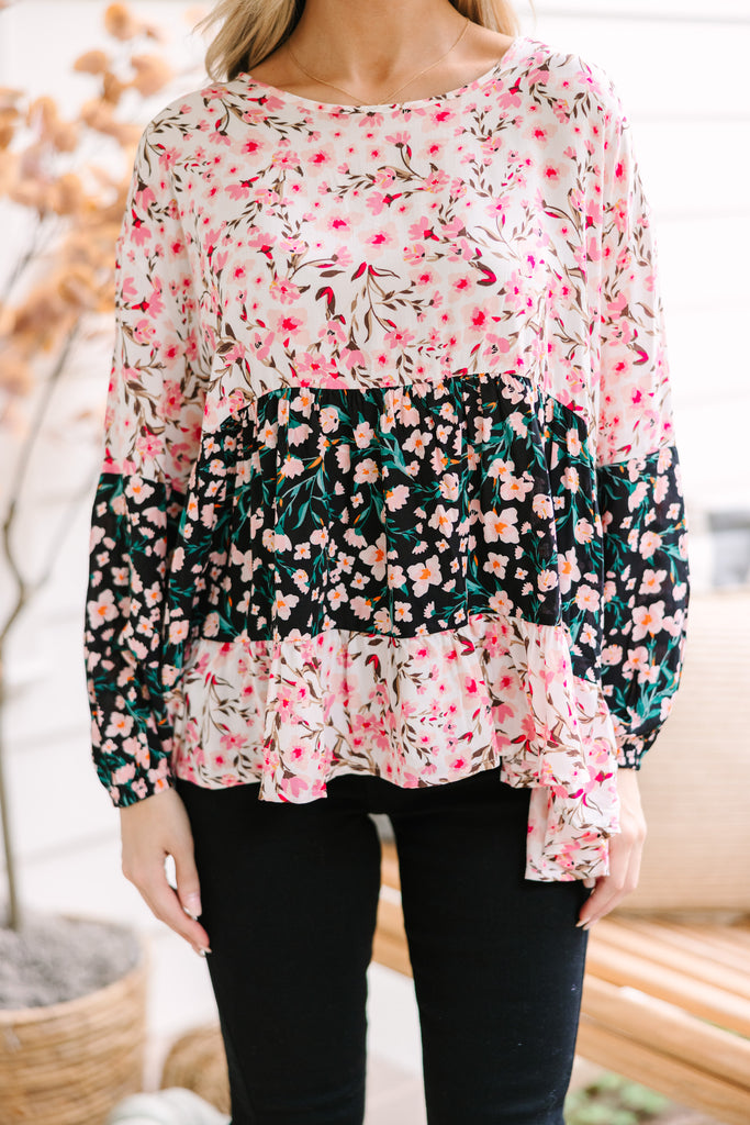Happy Together Black Floral Top – Shop the Mint