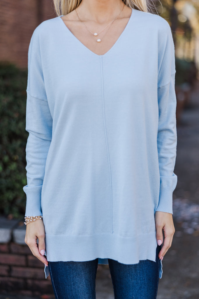 Get To Know You Light Blue Tunic – Shop the Mint