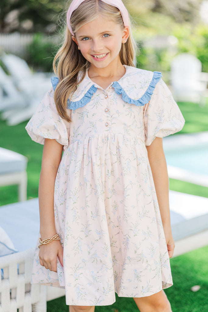 Girls: Just So Thankful Pink Ditsy Floral Babydoll Dress – Shop the Mint