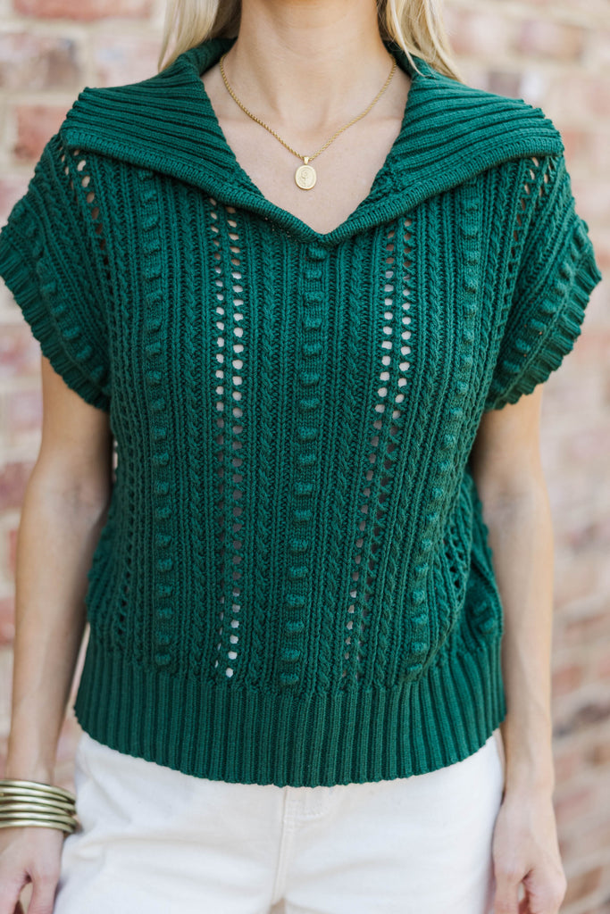 Shoreline Breeze Olive Knit Sweater – Shop the Mint