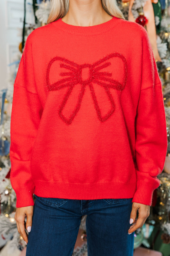 With Love Red Bow Sweater – Shop the Mint