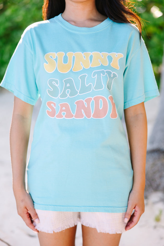Comfort Colors: Sunny Salty Sandy Chalky Mint Green Graphic Tee – Shop the Mint
