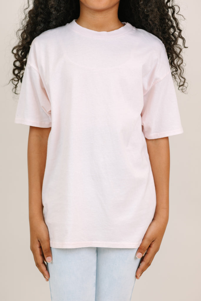 Girls: Blush Pink Oversized Tee – Shop the Mint