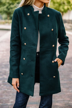 City Streets Hunter Green Coat - Flattering Women's Coats – Shop the Mint
