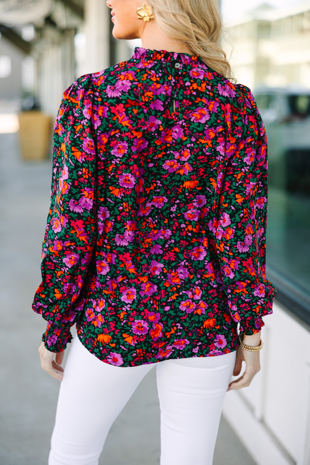 Can't Change Black Floral Blouse – Shop the Mint