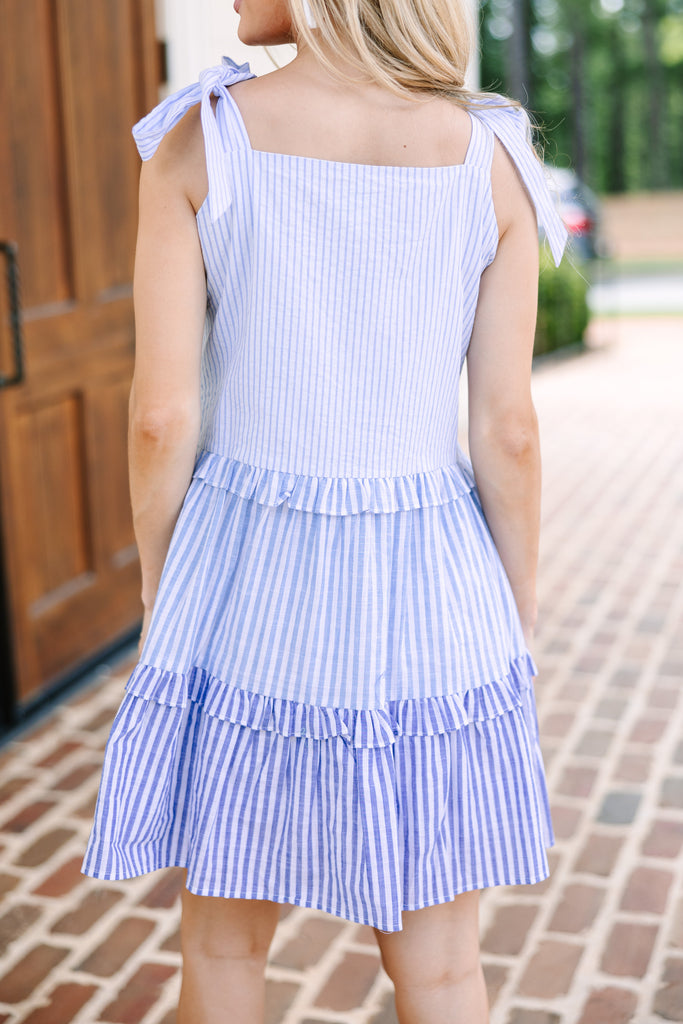 All The Good Light Blue Colorblock Dress – Shop the Mint