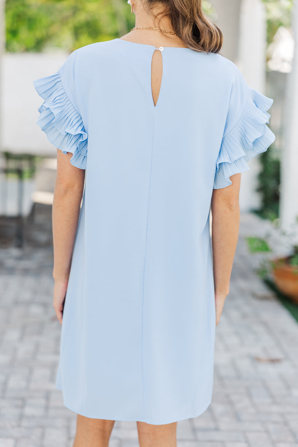 What A Vision Light Blue Ruffled Dress – Shop the Mint