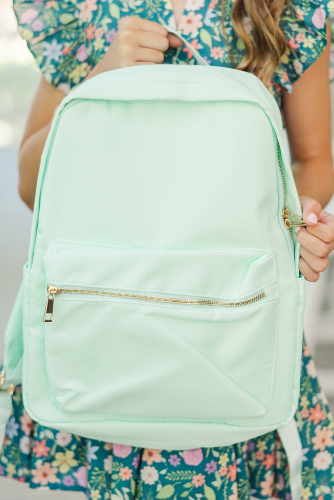 Easy Going Mint Varsity Backpack – Shop the Mint