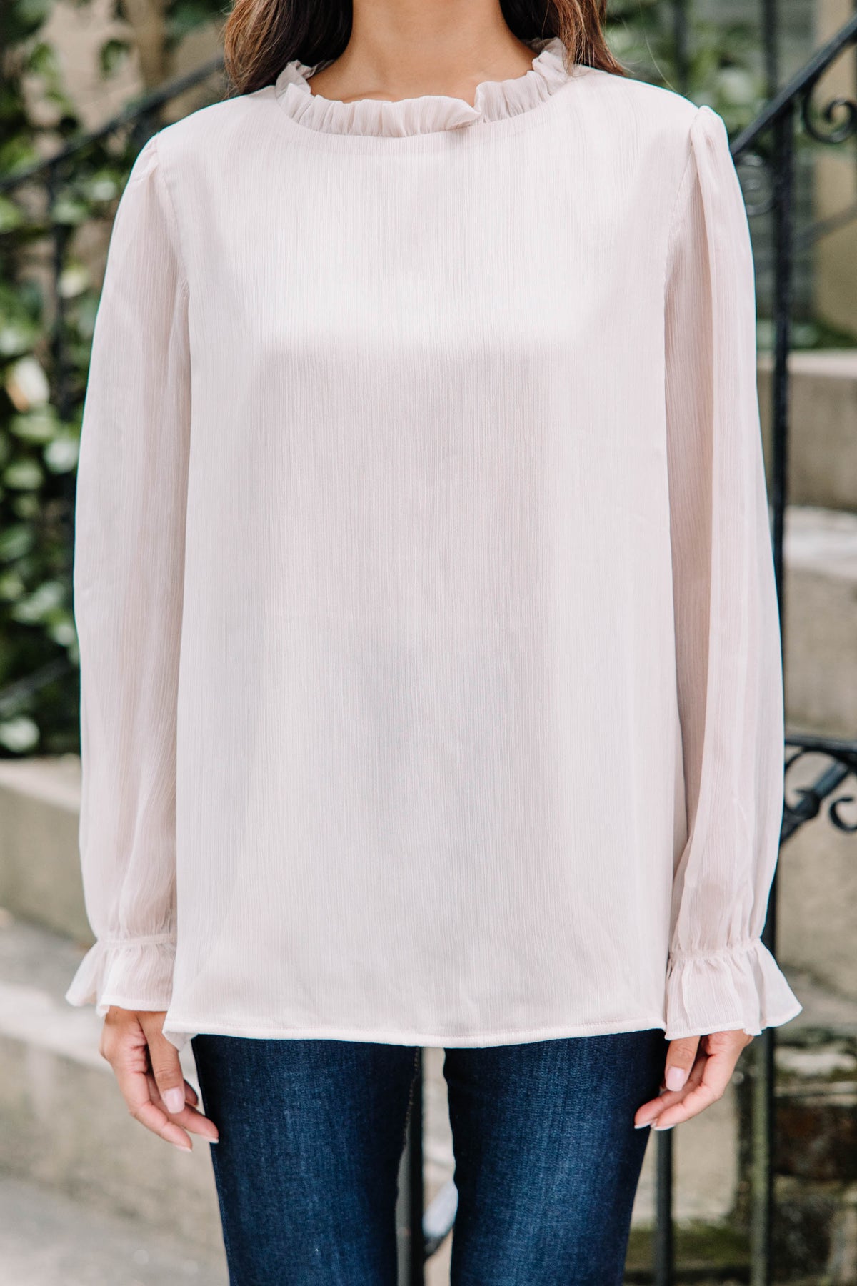 Dream Of The Day Champagne Blouse – Shop the Mint