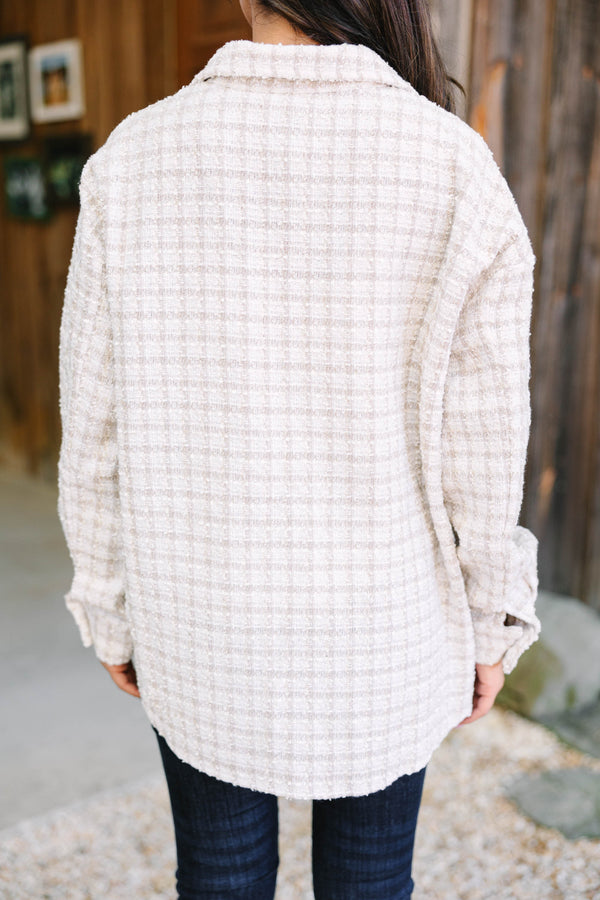 All Class Ivory White Tweed Jacket – Shop the Mint