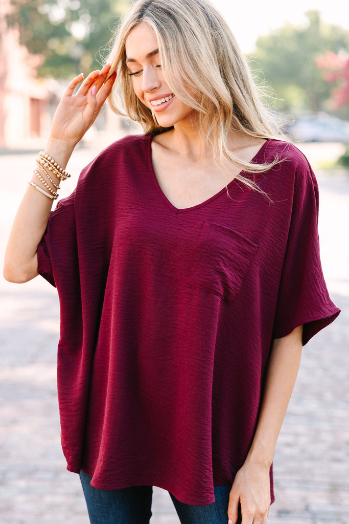 Couldn't Be Better Wine Red Top – Shop the Mint