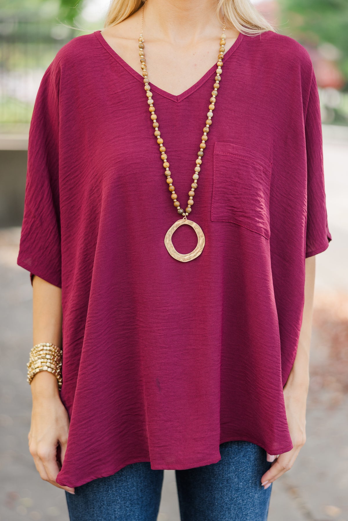 Couldn't Be Better Wine Red Top – Shop the Mint