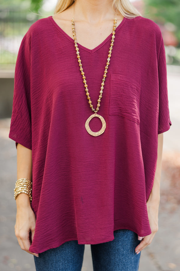 Couldn't Be Better Wine Red Top – Shop the Mint