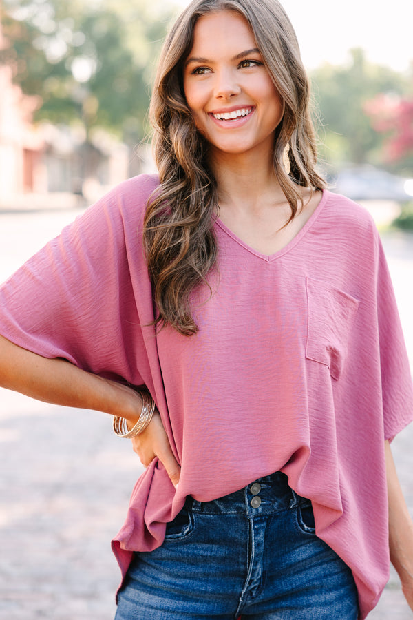 Couldn't Be Better Mulberry Pink Top – Shop the Mint