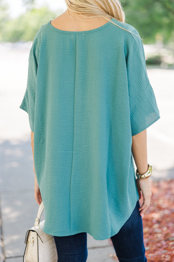 Couldn't Be Better Spruce Green Top – Shop the Mint