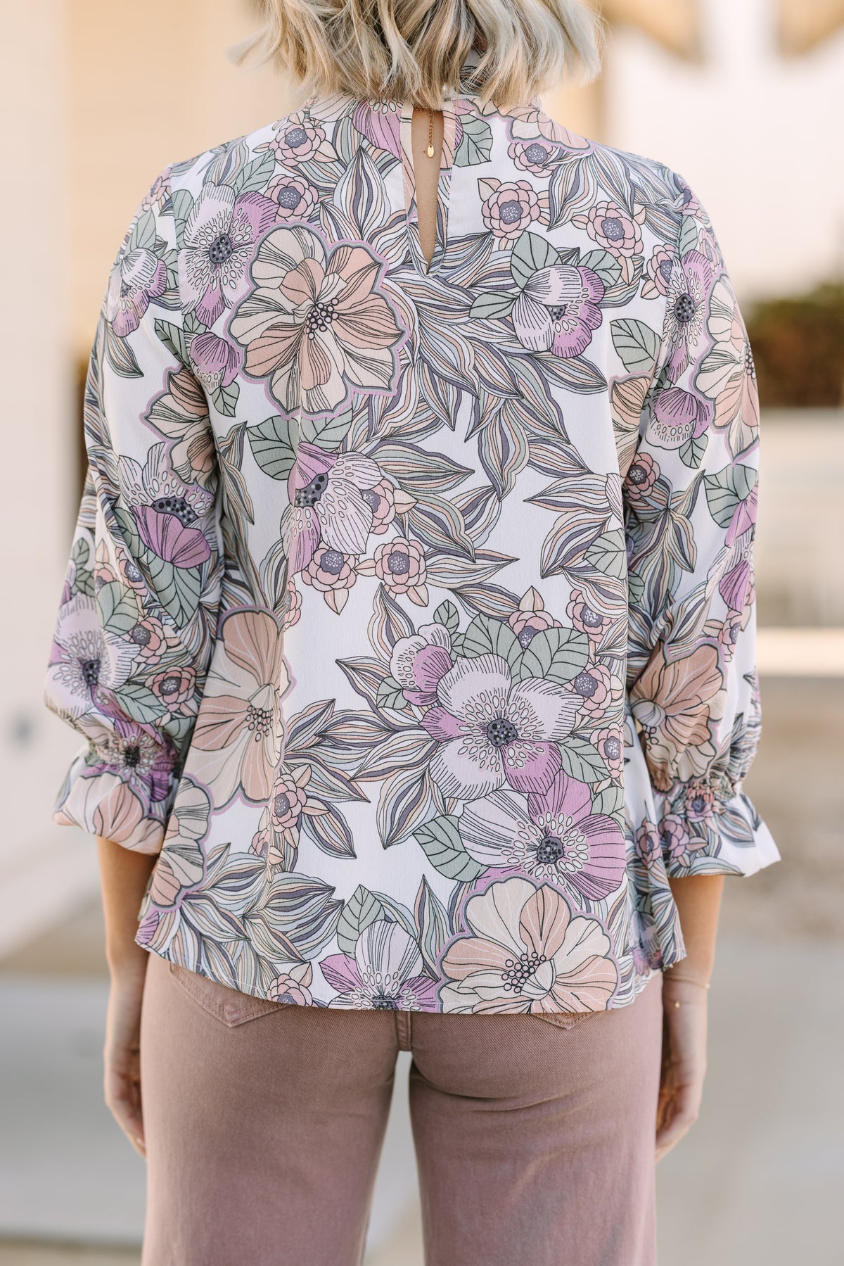 Tried and True Mauve Pink Floral Blouse – Shop the Mint