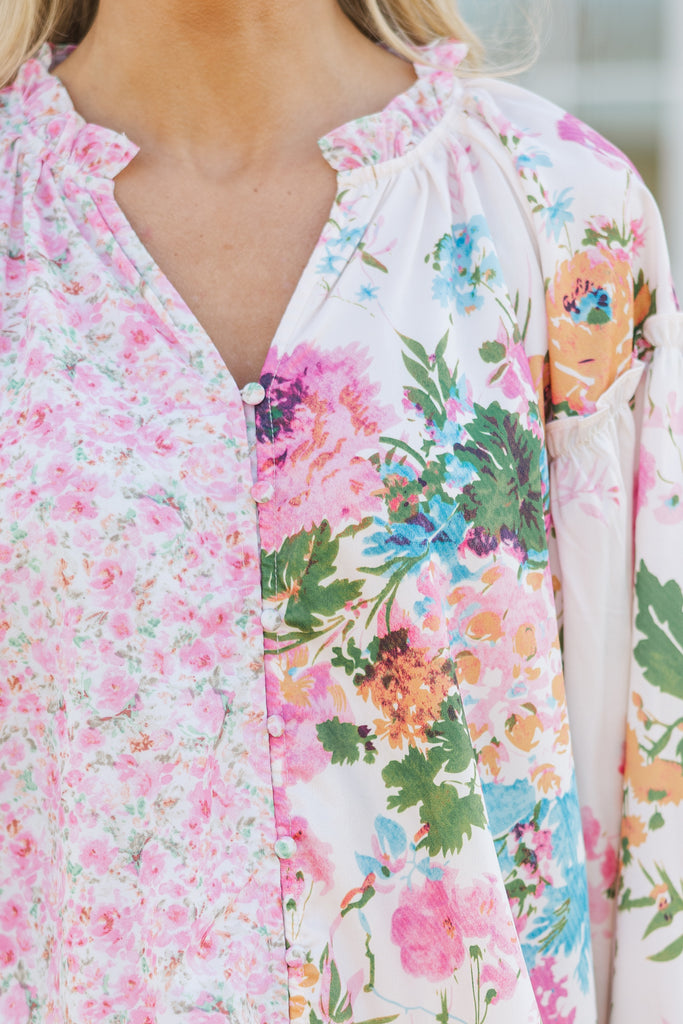 In Full Support Pink Floral Blouse – Shop the Mint