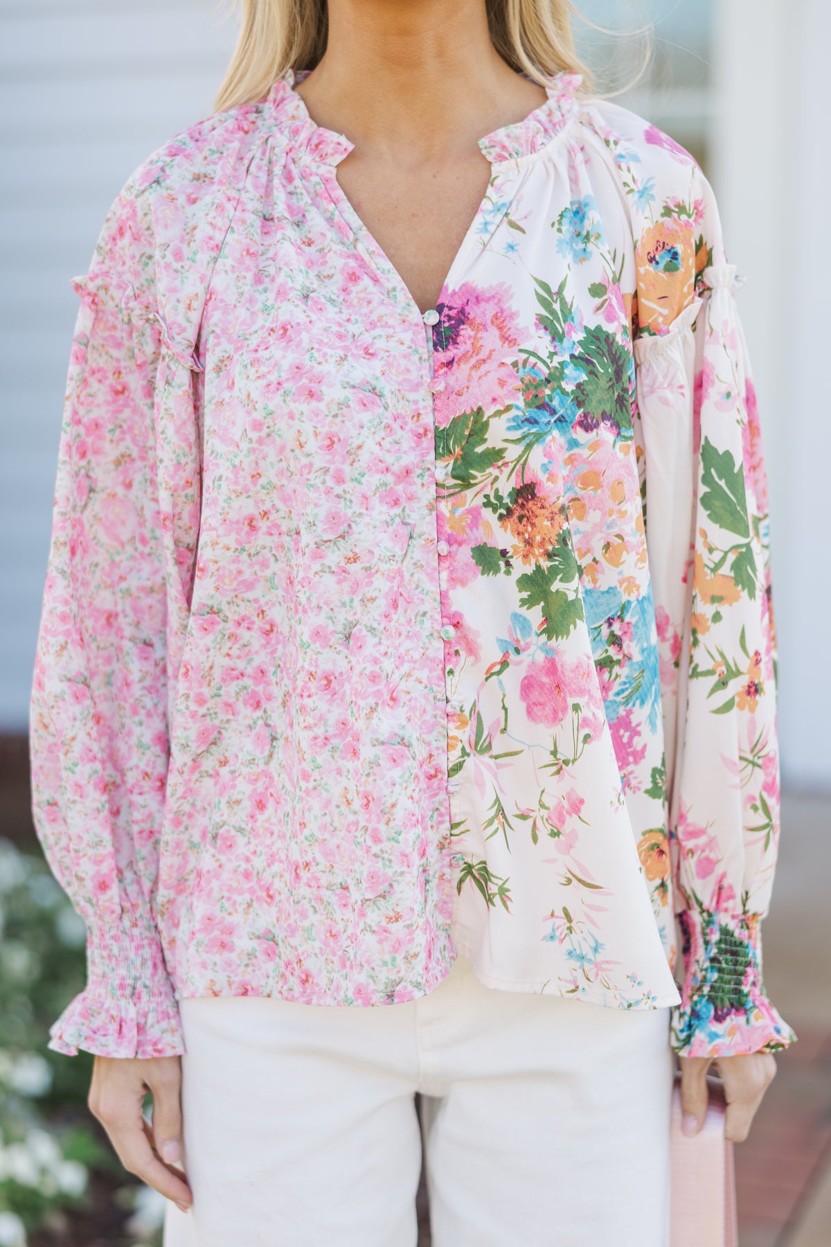 In Full Support Pink Floral Blouse – Shop the Mint