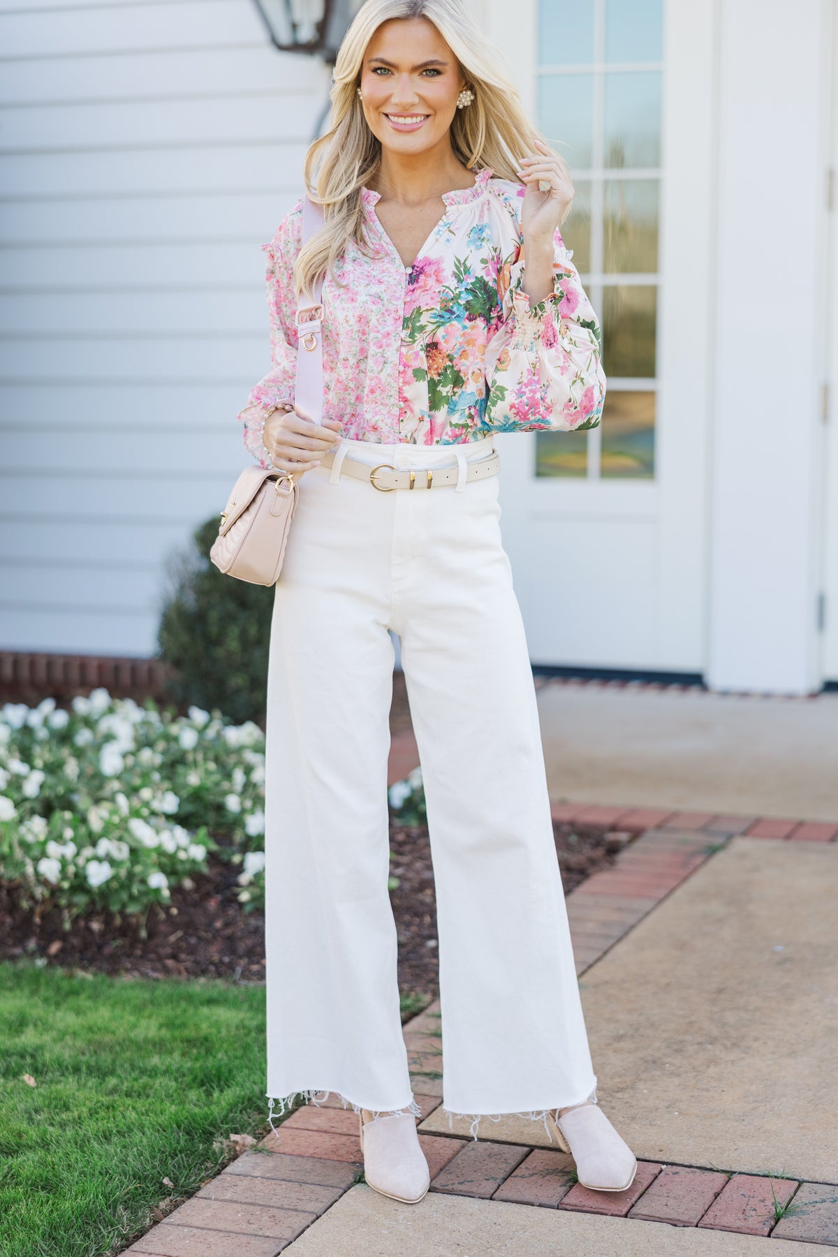 In Full Support Pink Floral Blouse – Shop the Mint