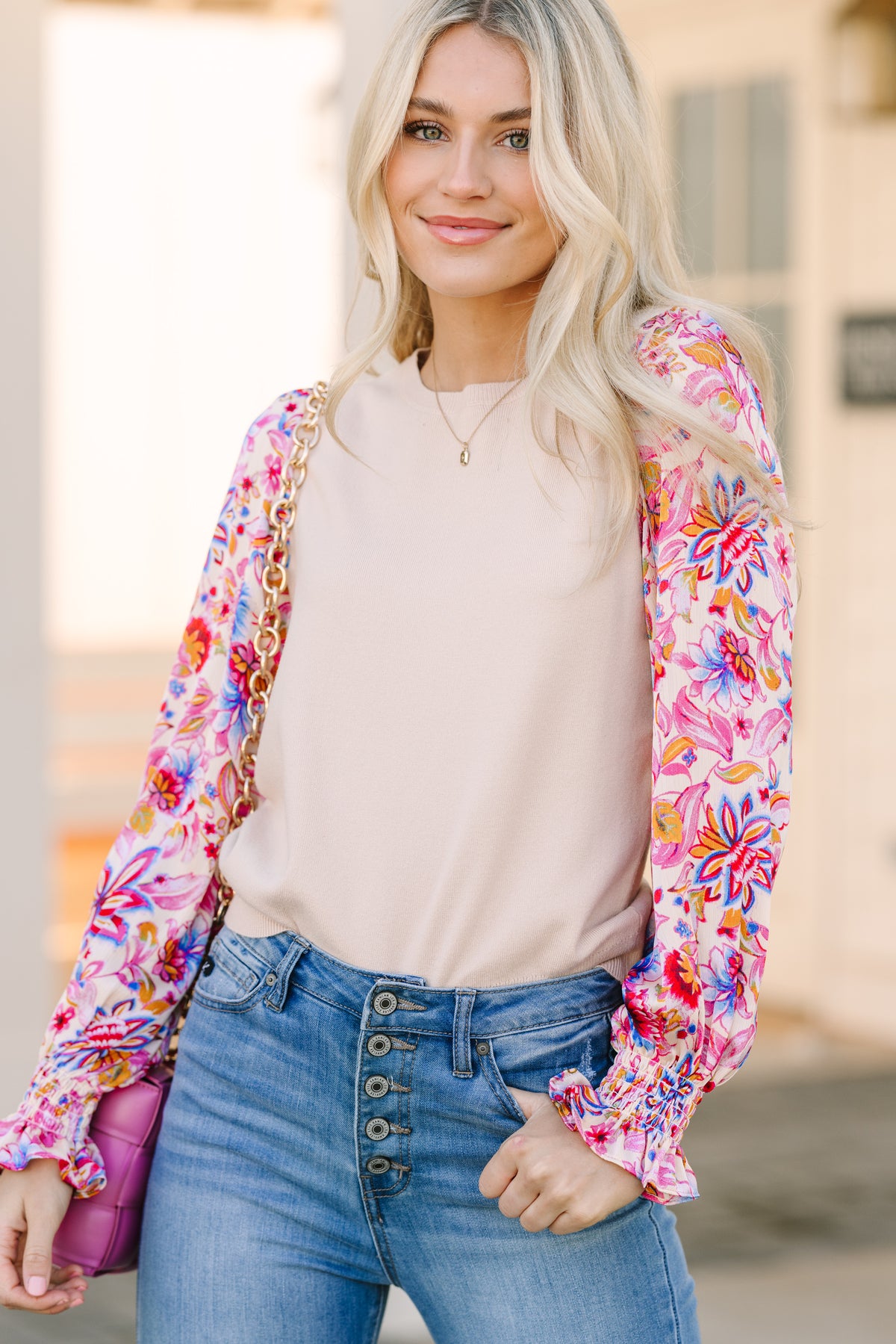 Best In Bold Pink Floral Blouse – Shop the Mint