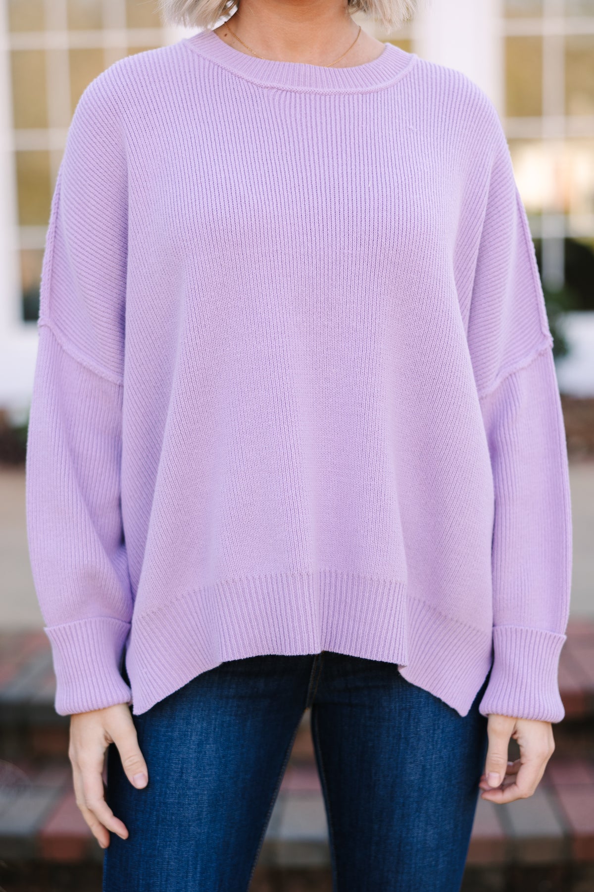 Give You Joy Lavender Purple Dolman Sweater – Shop the Mint
