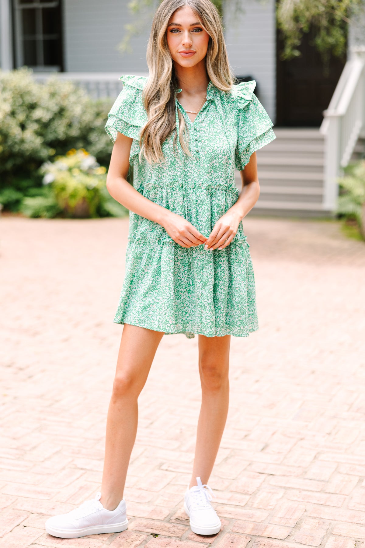See You There Green Ruffled Mini Dress – Shop the Mint