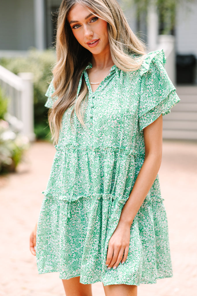 See You There Green Ruffled Mini Dress – Shop the Mint