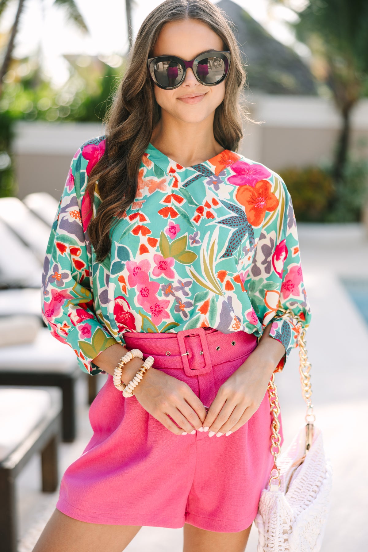 Now You Know Teal Green Floral Top – Shop the Mint
