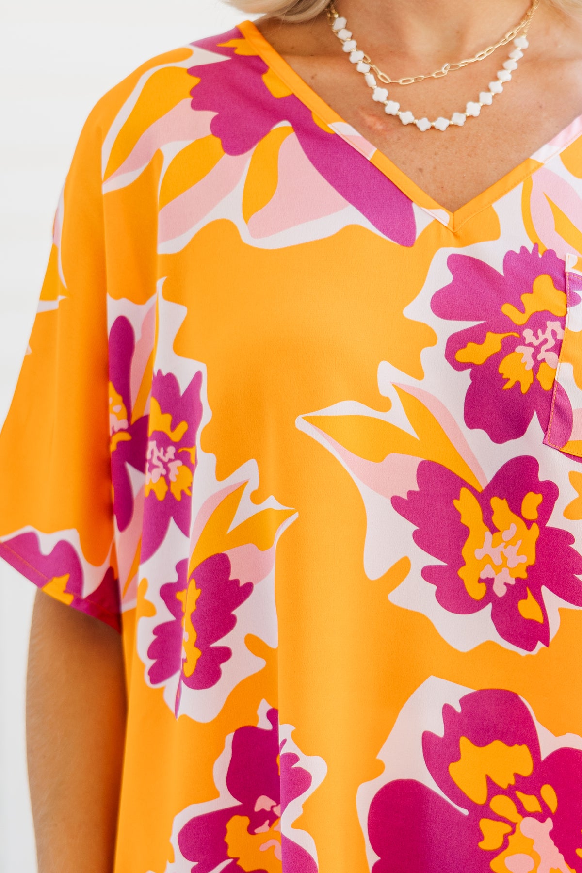 Sunny Days Orange Floral Top – Shop the Mint