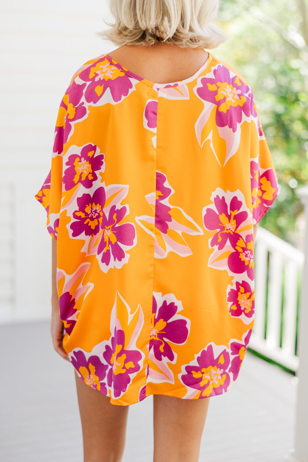 Sunny Days Orange Floral Top – Shop the Mint