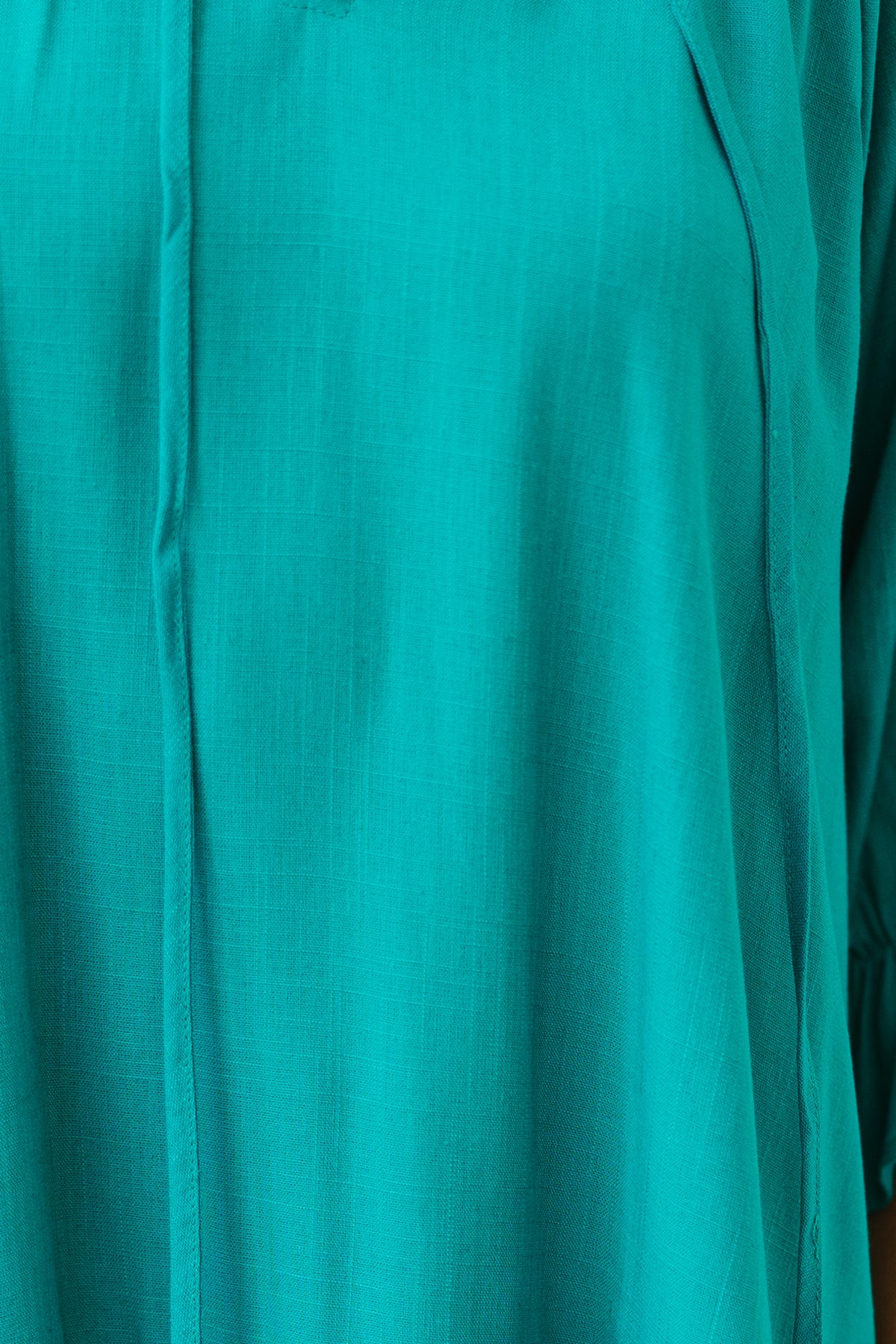 Always In The Lead Lagoon Green Linen Dress – Shop the Mint