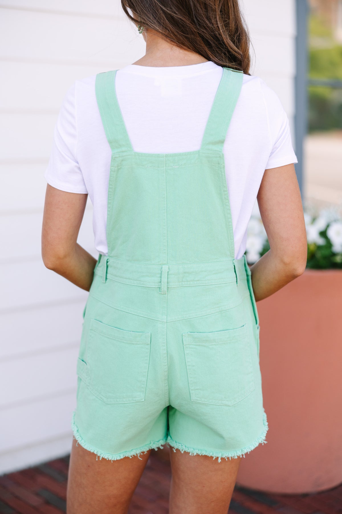 All Around Town Green Denim Overalls – Shop the Mint