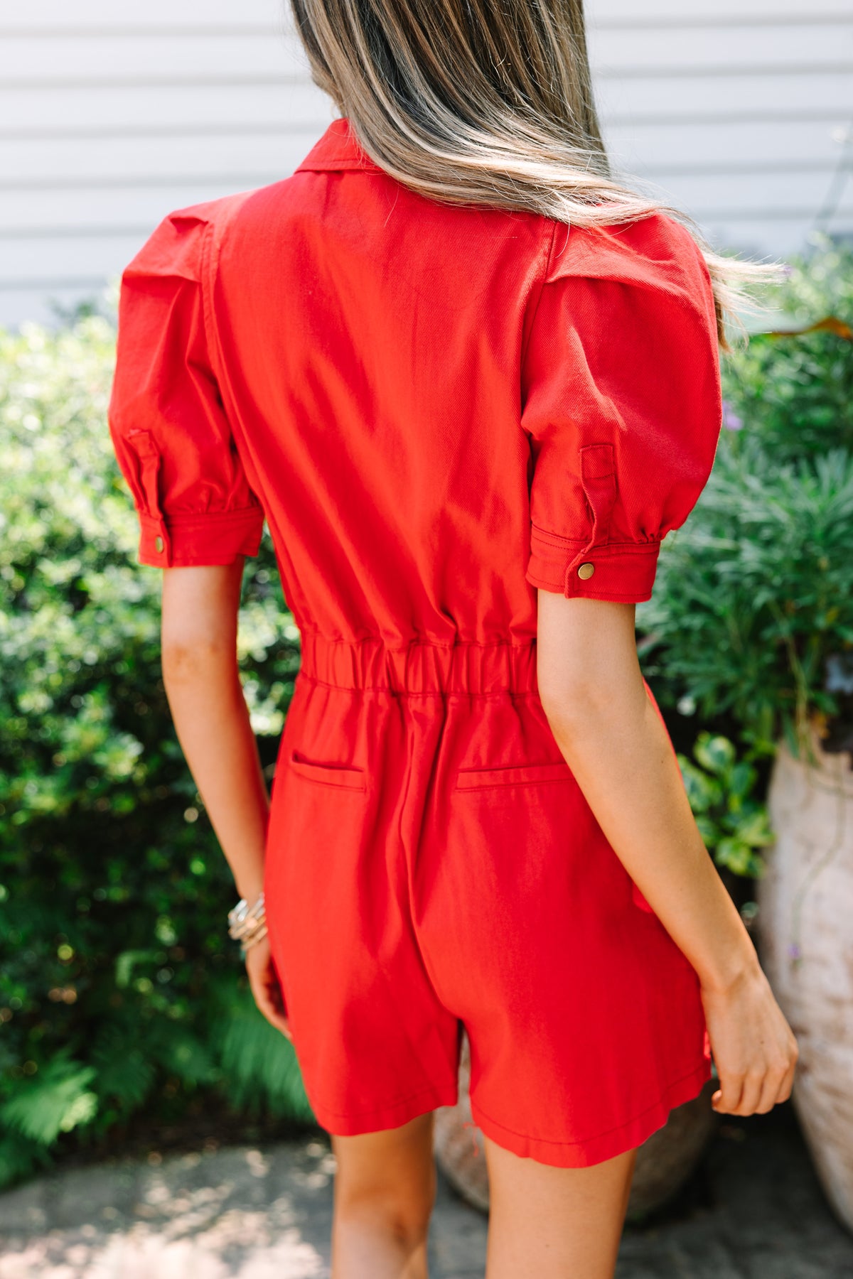 Got It All Red Cotton Romper – Shop the Mint