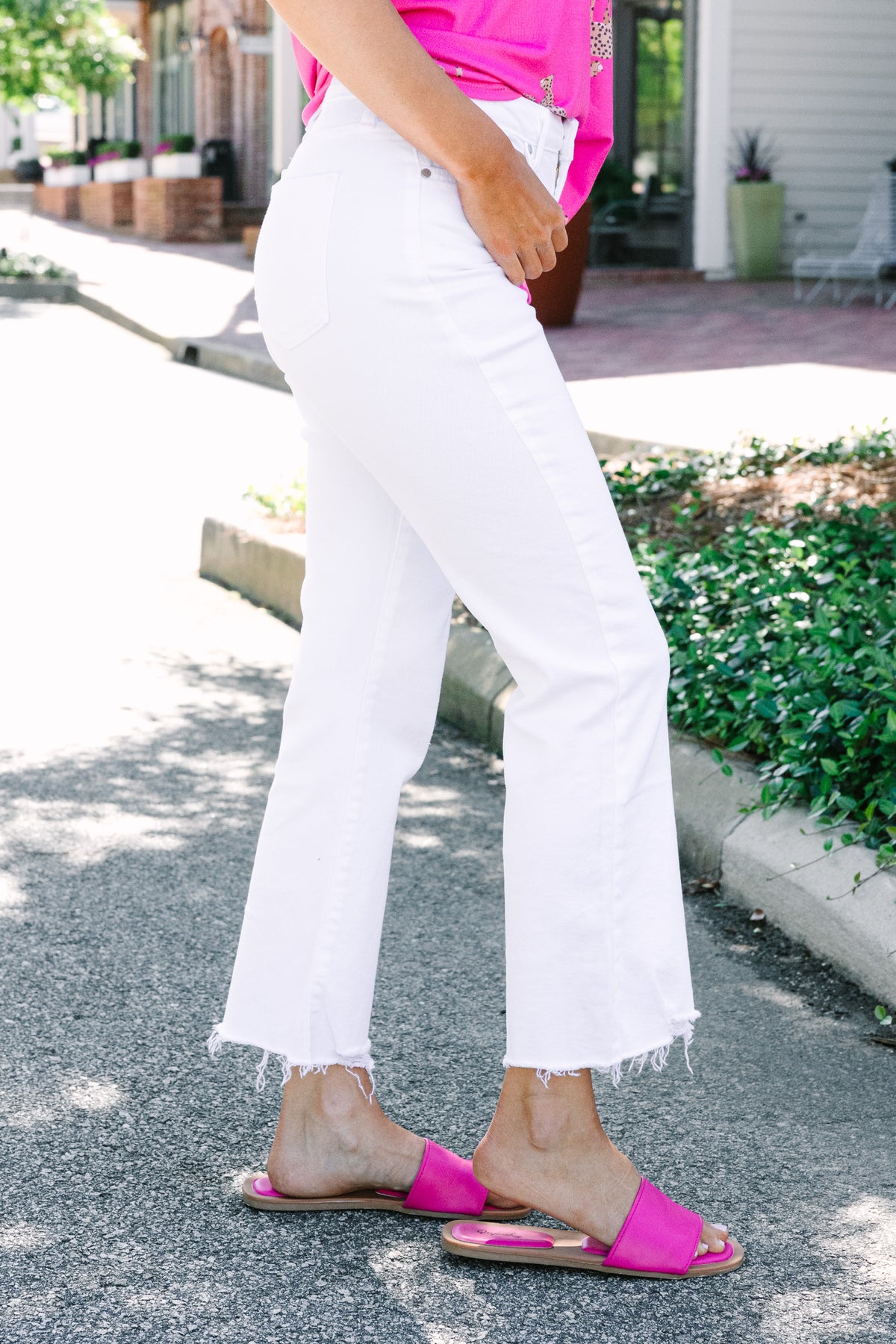 Just Black Denim: Sign Me Up Straight Leg White Denim Jeans – Shop the Mint