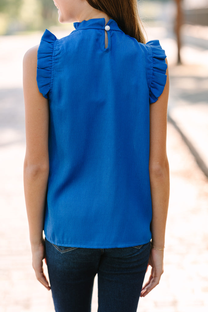 Girls: Put It To The Test Royal Blue Tank – Shop the Mint