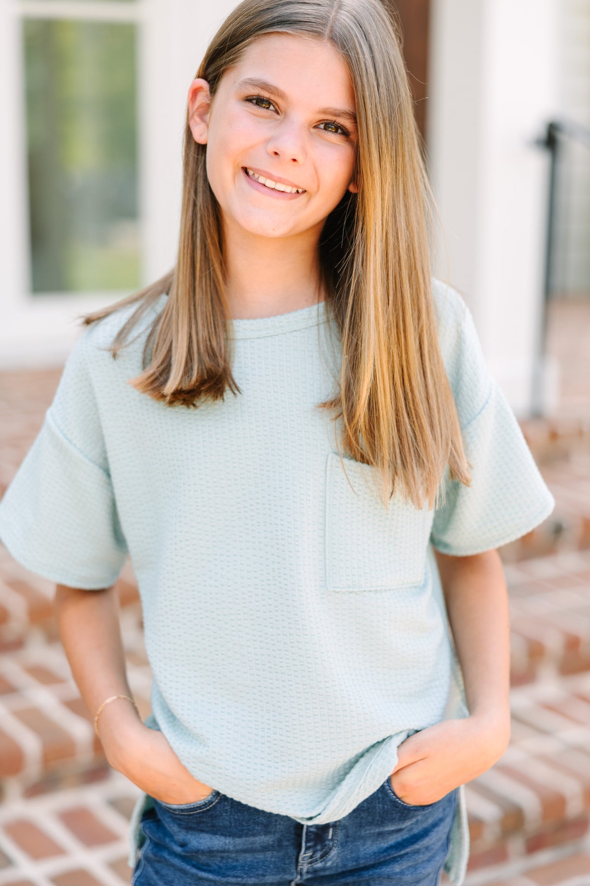 Girls: All I Could Ask For Sage Green Ribbed Top – Shop the Mint