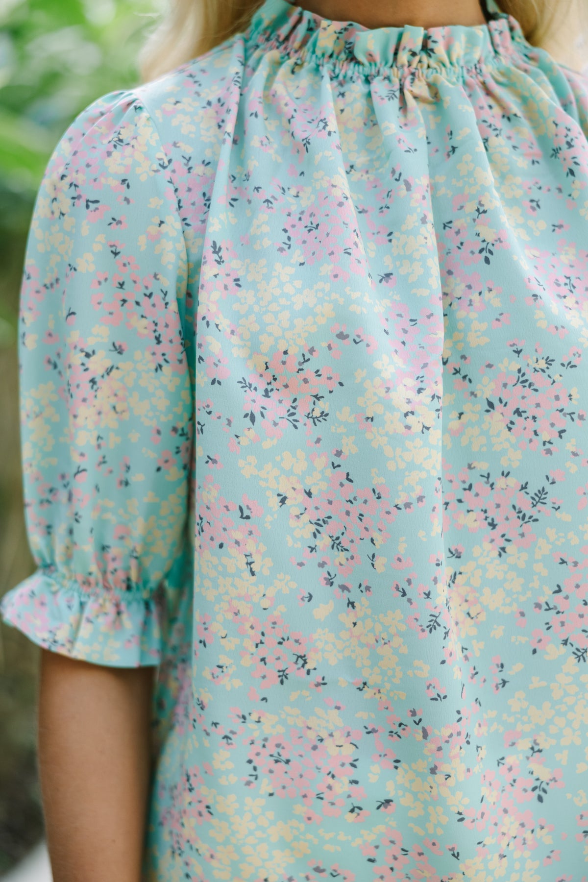 This Is The Time Mint Green Ditsy Floral Blouse – Shop the Mint