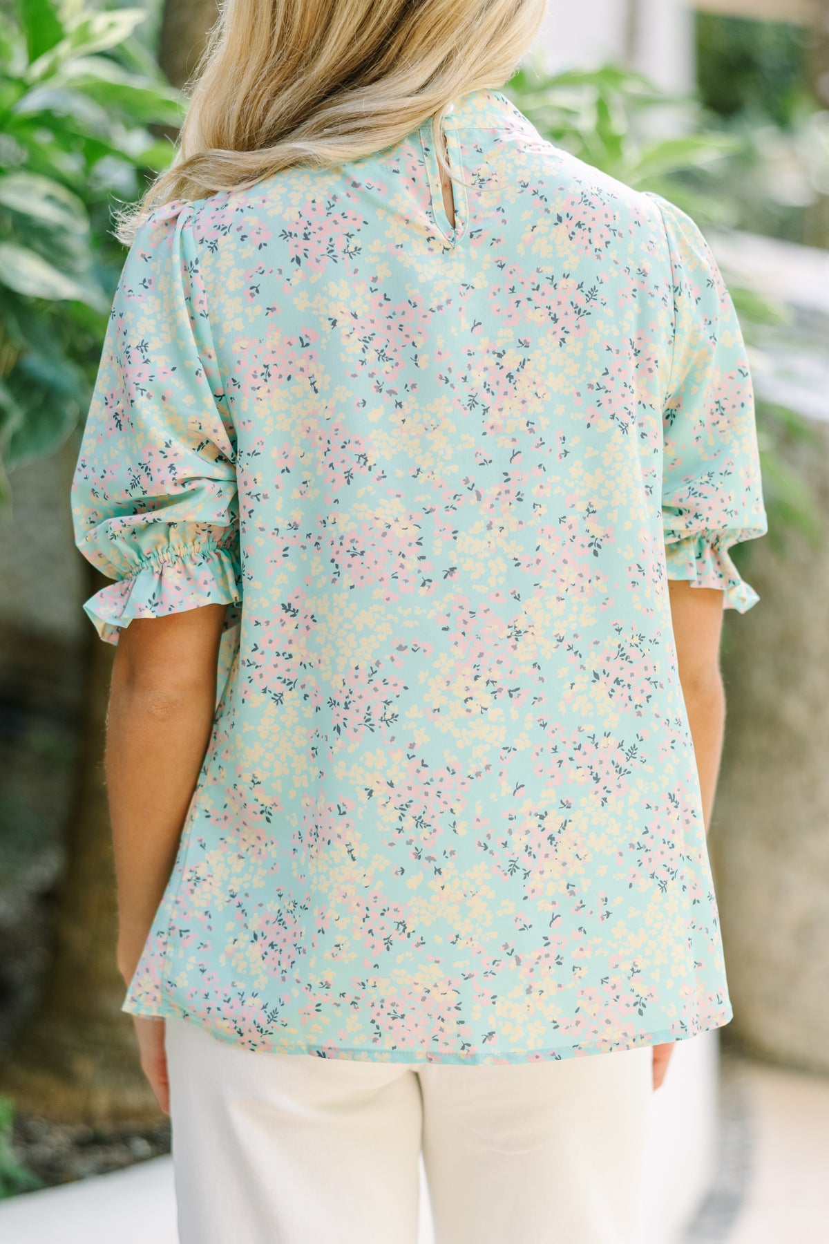 This Is The Time Mint Green Ditsy Floral Blouse – Shop the Mint
