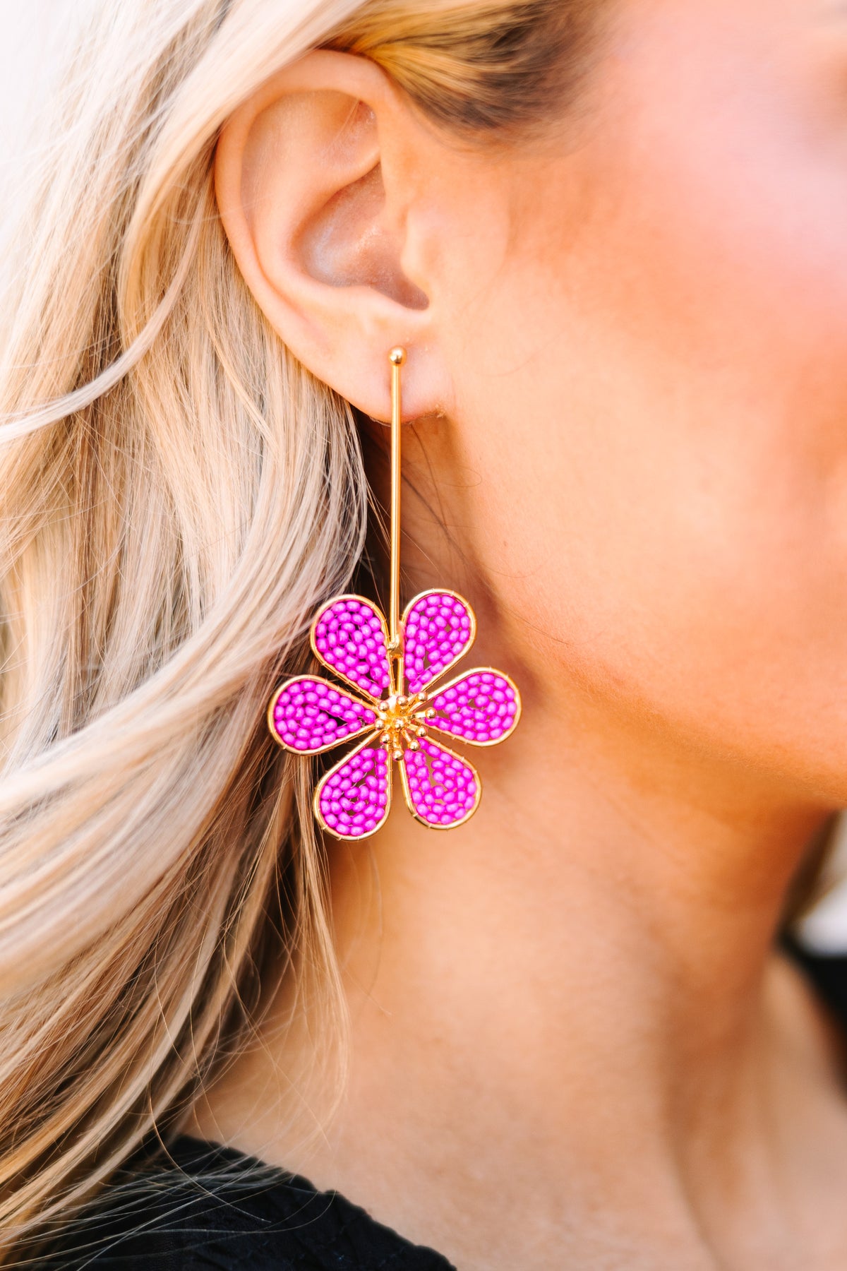 Treasure Jewels: Too Cute Pink Drop Daisy Earrings – Shop the Mint