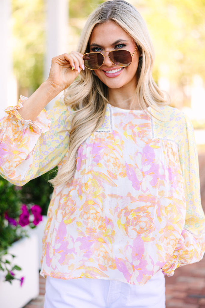All The Details Yellow Floral Blouse – Shop the Mint