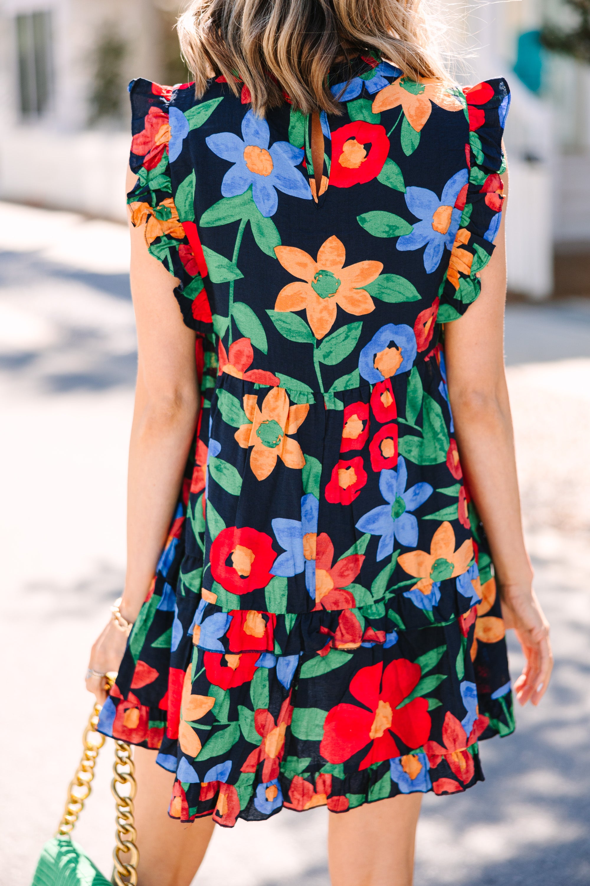 A True Beauty Navy Blue Floral Dress#N# #N# #N# #N# –#N# Shop The Mint