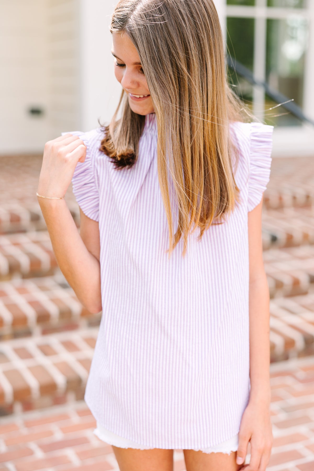 Girls: Need You More Lilac Purple Seersucker Top – Shop the Mint