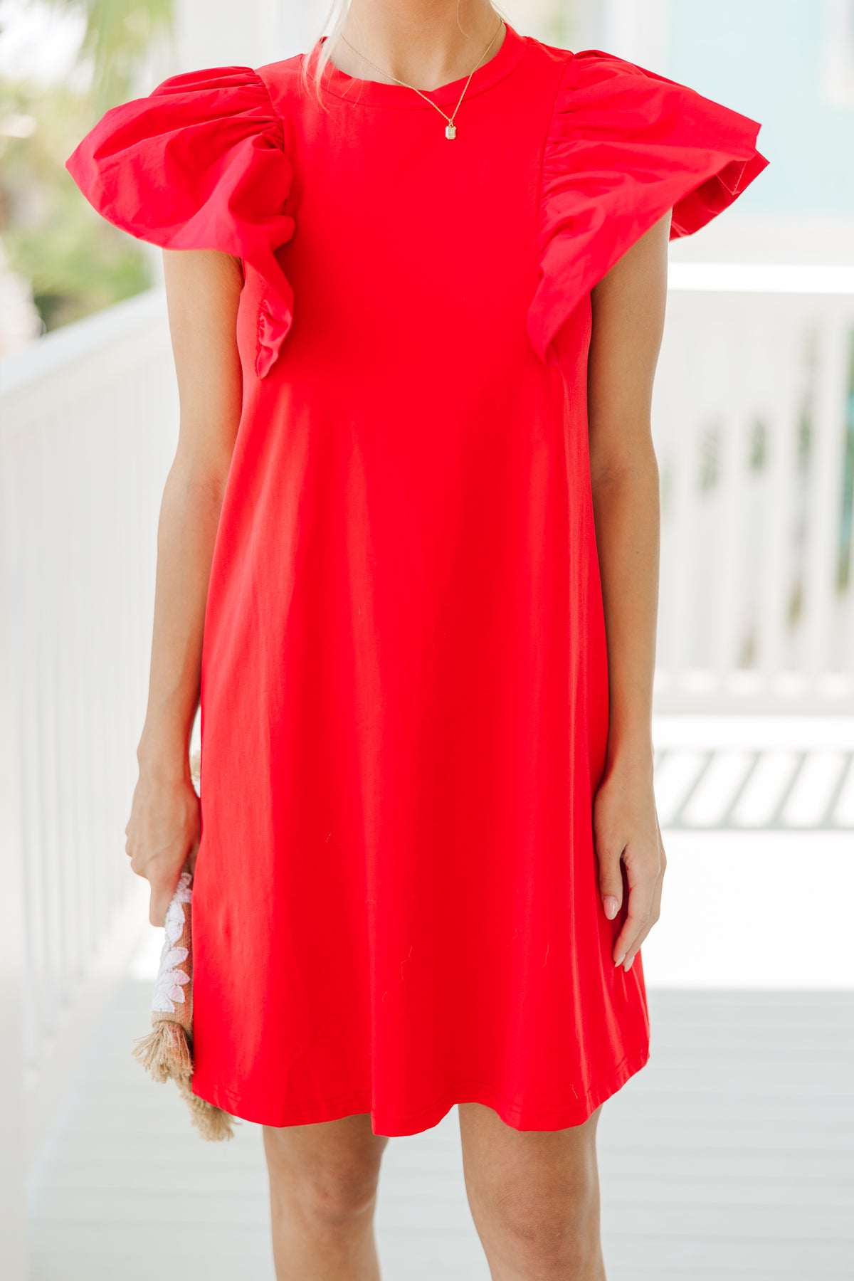 Get Ready Red Ruffled Mini Dress – Shop the Mint