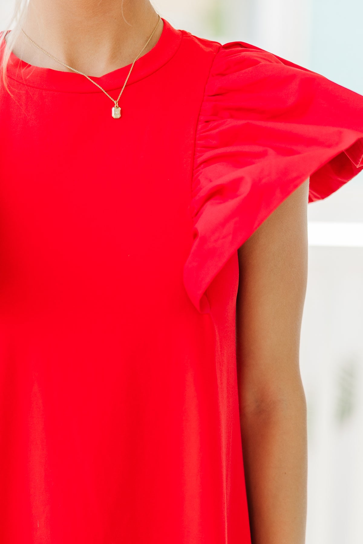 Get Ready Red Ruffled Mini Dress – Shop the Mint