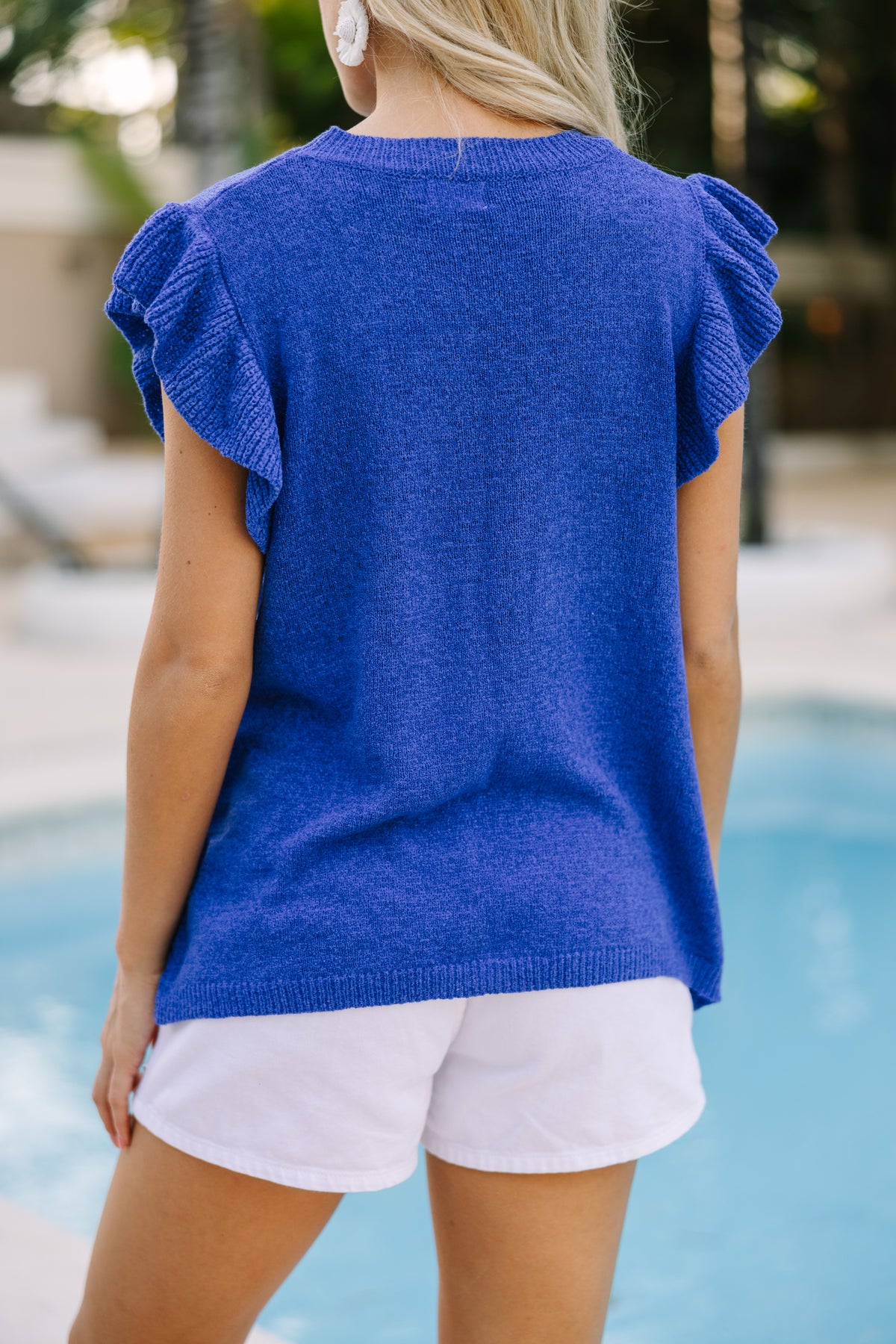 Certain Joy Royal Blue Knit Top – Shop the Mint