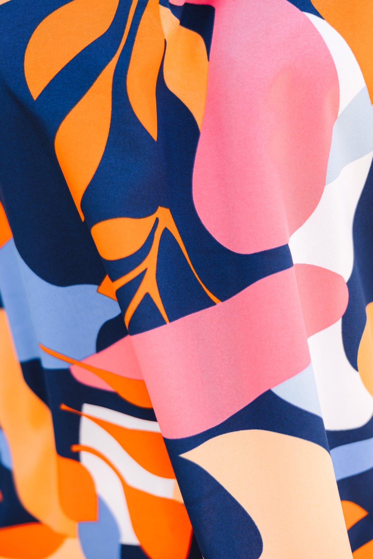 Just Saying Navy Blue Abstract Blouse – Shop the Mint