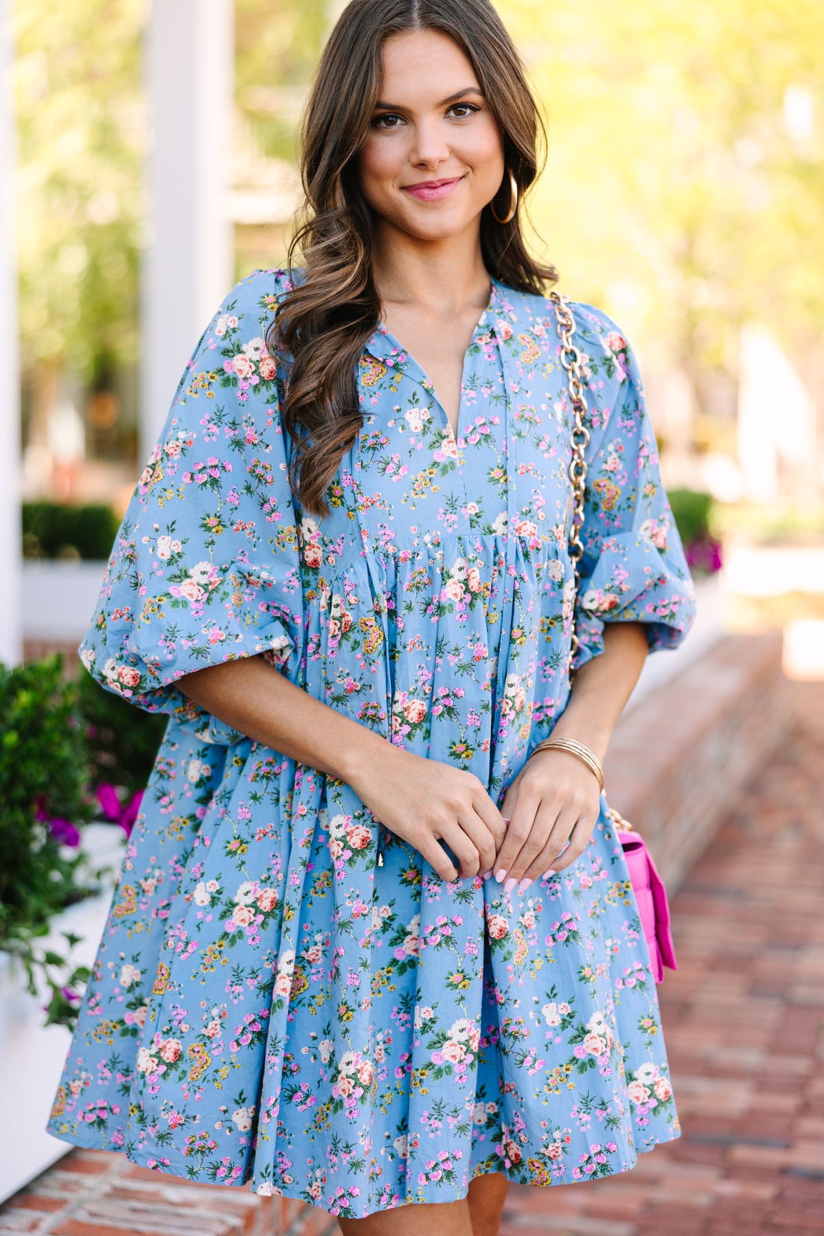 Call You Over Blue Floral Dress – Shop the Mint