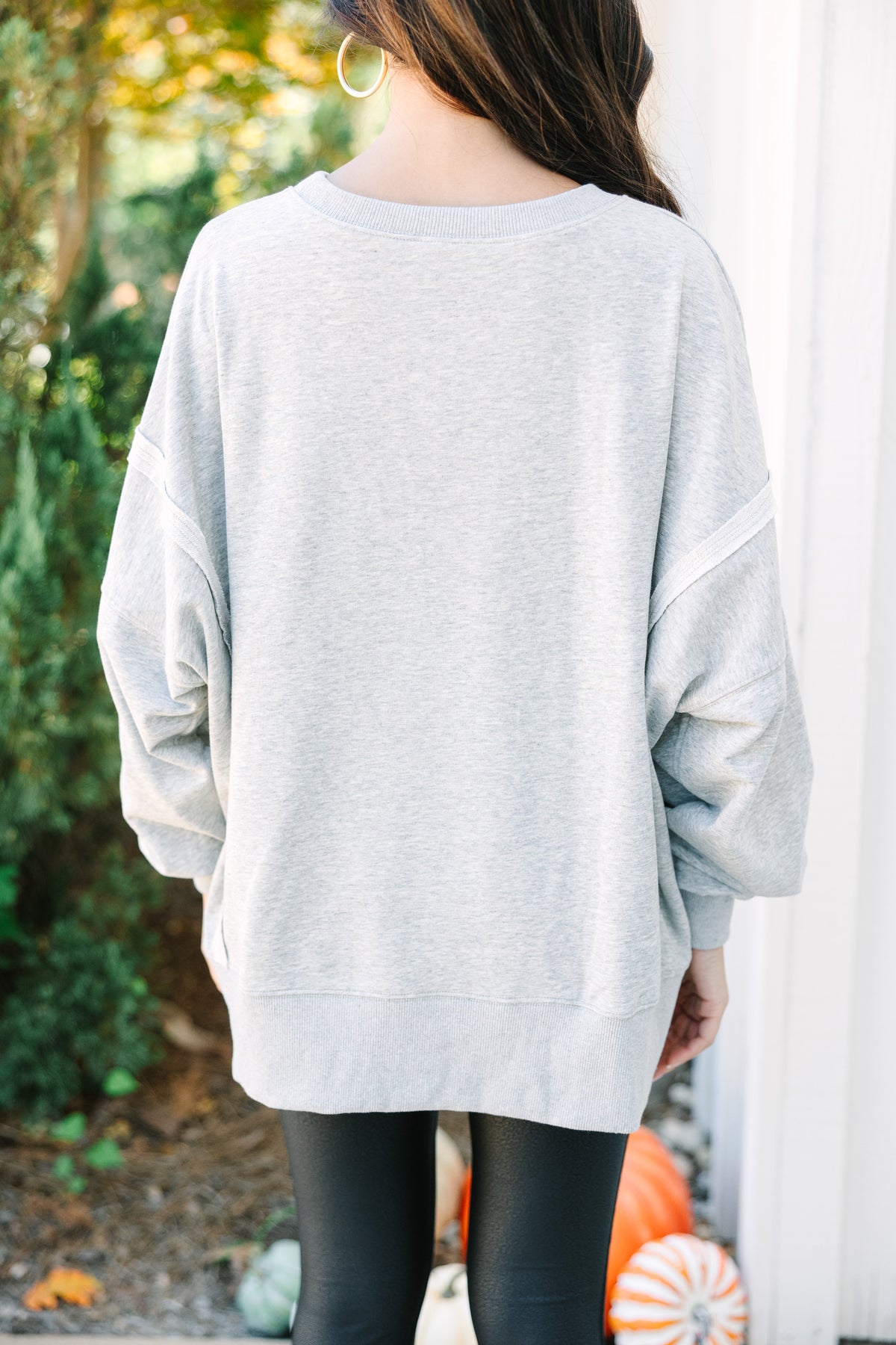 Boo Haw Heather Gray Sequin Pullover – Shop the Mint