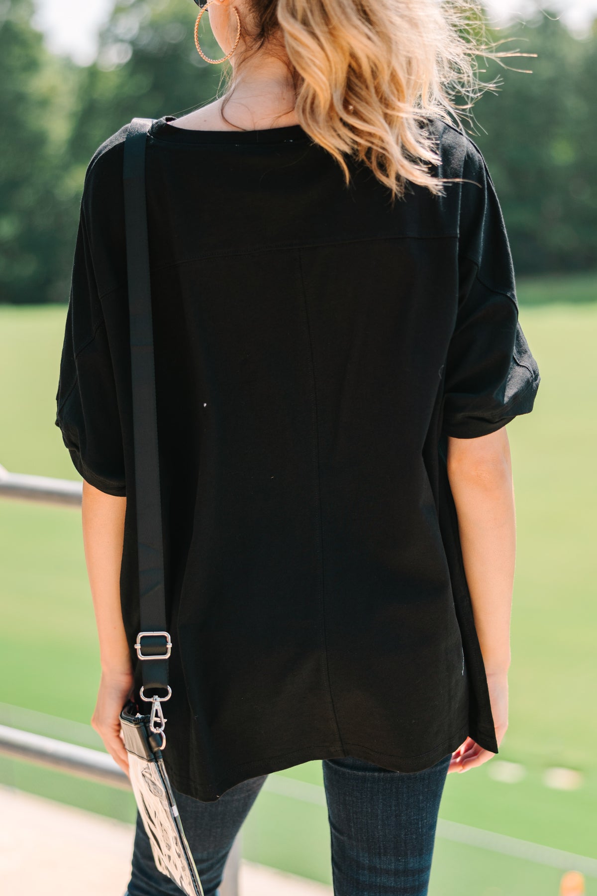 Touchdown Black Sequin Football Top – Shop the Mint