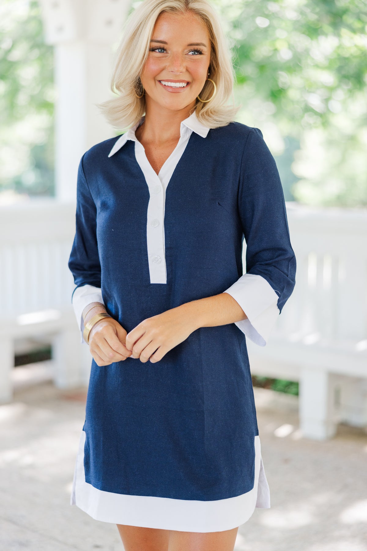 Make Your Day Navy Blue Shift Dress – Shop the Mint